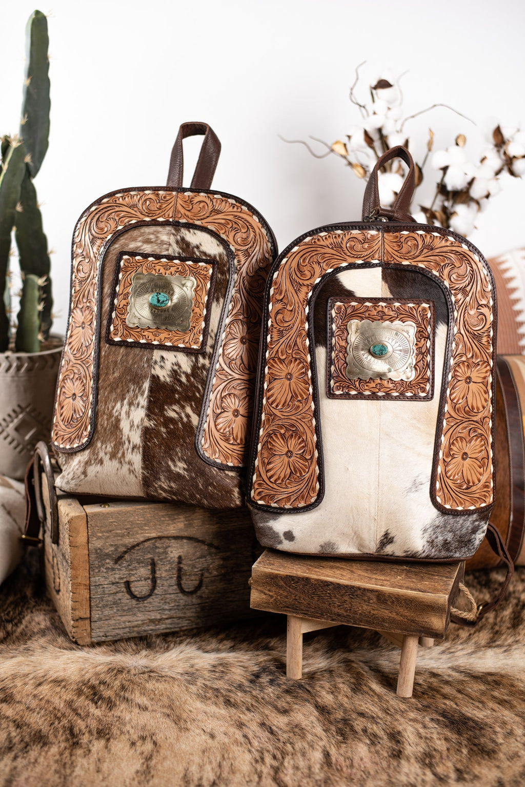 The Turnpike Cowhide Backpack – The Turquoise Tractor